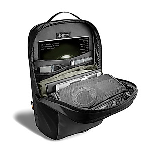 tomtoc 15.6 Inch Professional Business Laptop Backpack, Premium Cordura Material Waterproof Travel Computer Backpack Rucksack with Large Capacity, 26L