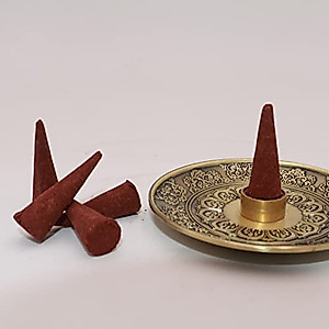 Tibetan Herbal Incense Cones - Natural Organic Meditation Incense Cones - Composition of 25 Natural Plants for Eliminating Odors and Dispelling Negative Energy