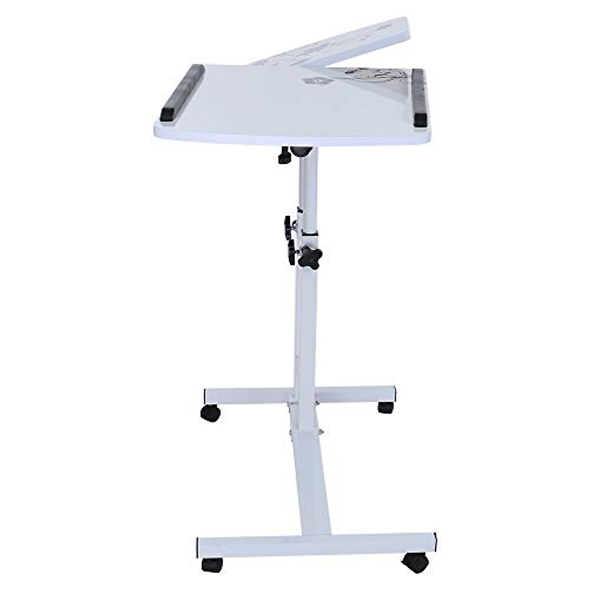 Household Computer Task Desk Office Table,Can Be Folded and Adjusted Angle,Adjustable Height,Removable,2 Separate Tabletop,Pen Holder(Ship from US!)