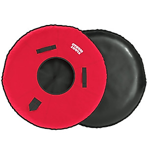 Float World Heavy Duty Snow Tube 2 Pack - Two Large 48inch Extra Durable Snow Tubing Winter Toy for Ski Mountains - Thick Vinyl Cover for Non-Pop Non-Stop Sledding (Two Pack) Multicolor