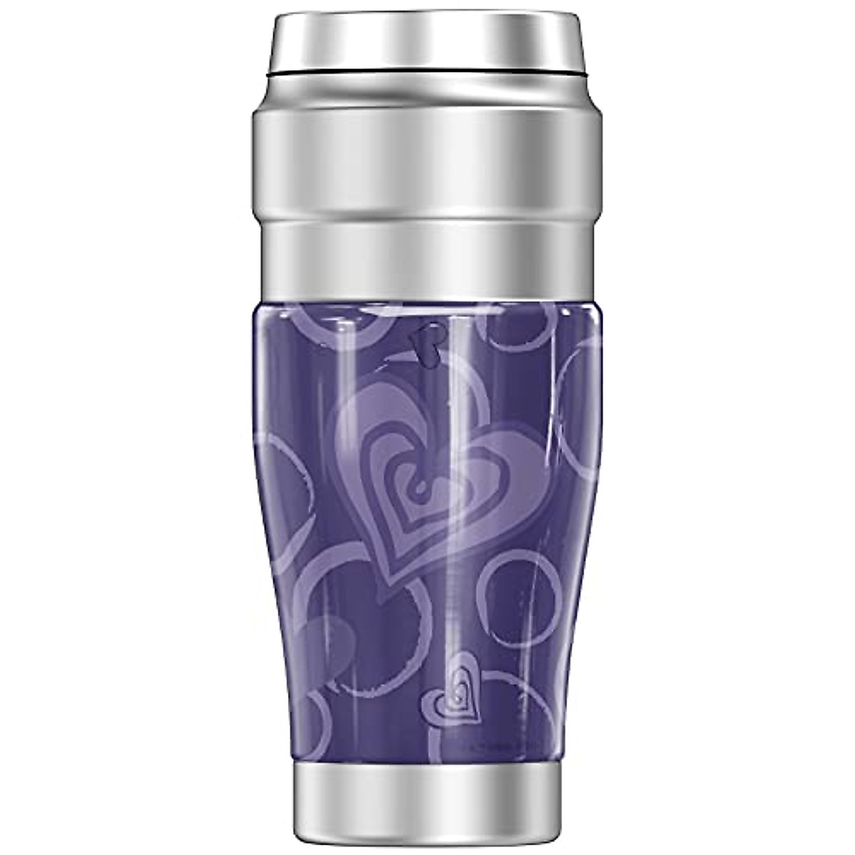 THERMOS Looney Tunes Tweety Heart Pattern STAINLESS KING Stainless Steel Travel Tumbler, Vacuum insulated & Double Wall, 16oz