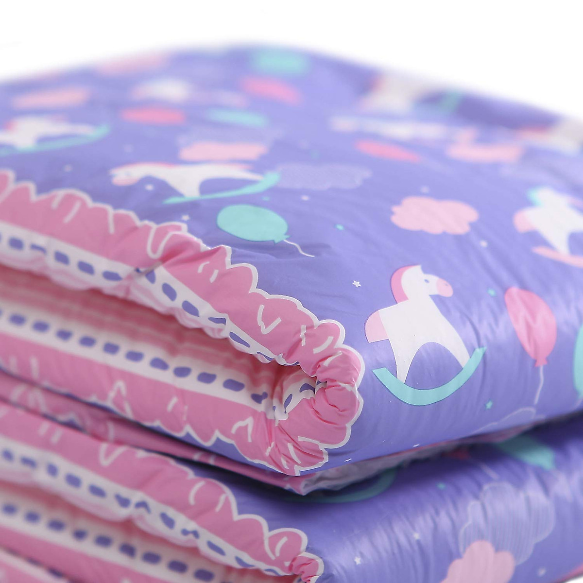 Littleforbig Adult Printed Diaper 80 Pieces (8 Packs) - Little Fantasy (Medium 28"-38")