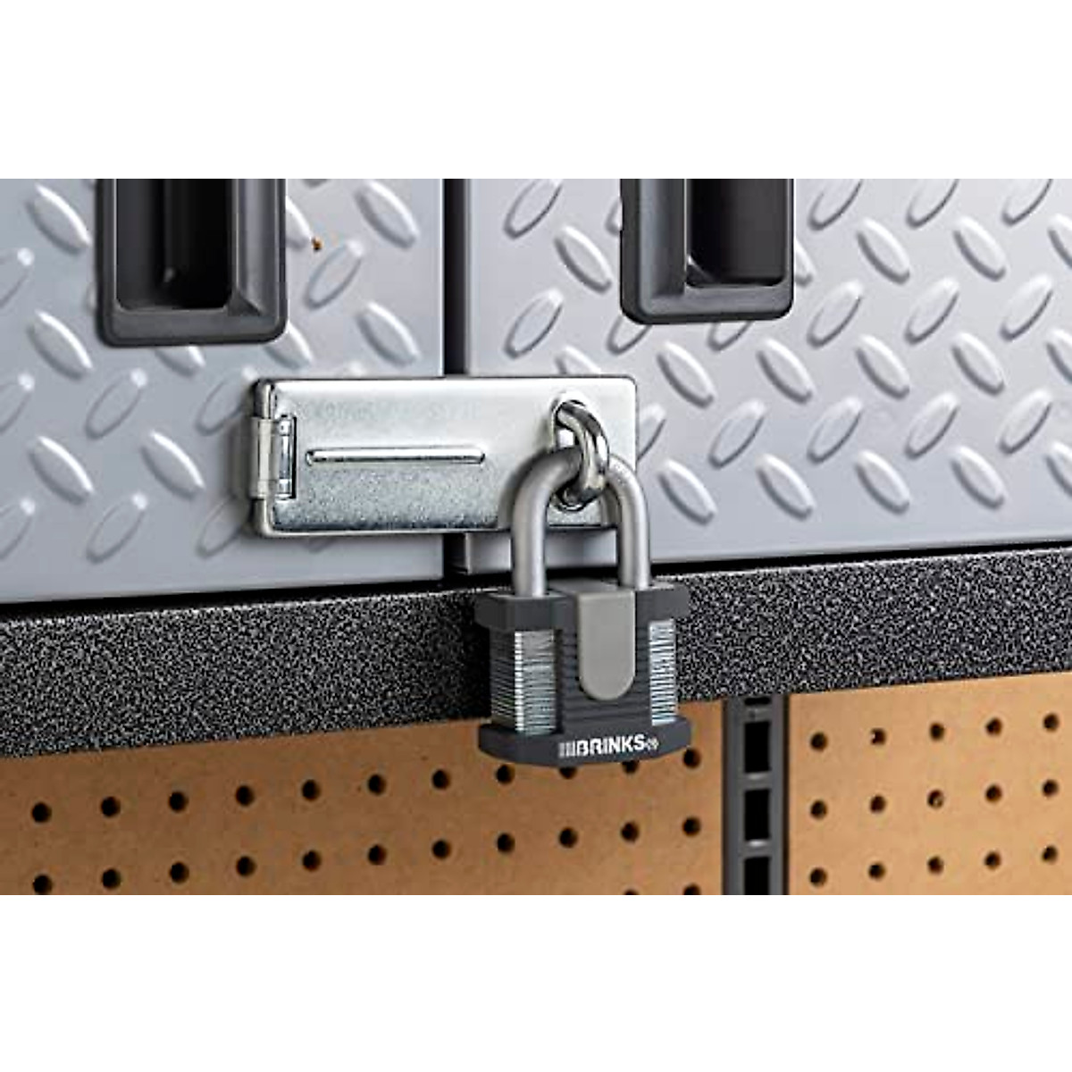 BRINKS - 50mm Commercial Laminated Steel Keyed Padlock, 6-Pack - Solid Steel Body with Boron Steel Shackle