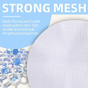 RICHERI Mesh Laundry Bags, Mesh Wash Bags, Durable Mesh Structure with Strong Zipper, Suitable for Underwear, Delicate Clothes, Pants, Shoes, Socks Washing (Small Fine Mesh, XS 10 * 12in*4pcs)