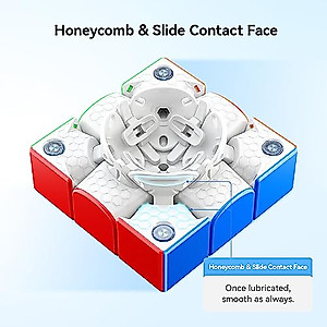 GAN 356 ME, Speed Cube 3x3 Magnetic Puzzle Toy with 48 Magnets GES Pro+ Customized 12 Tension Settings, Ideal for Children Kids Adults, GAN 356 M Upgraded Version, Frosted Coated