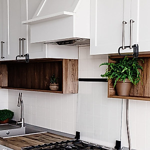 Shimeyao 4 Pieces 6 Inch Long Shackle Combination Lock 4 Digit Outdoor Waterproof Padlock with Resettable Code for School Gym Locker, Sports Locker, Fence, Gate, Toolbox, Case Storage, Black