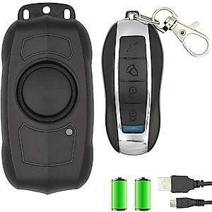 3T6B Waterproof Bike Alarm with Remote, 113dB 500MAH USB Rechargeable Wireless Anti-Theft Vibration Bicycle Bell, Bicycle Motorcycle Alarm Vehicle Security Alarm System