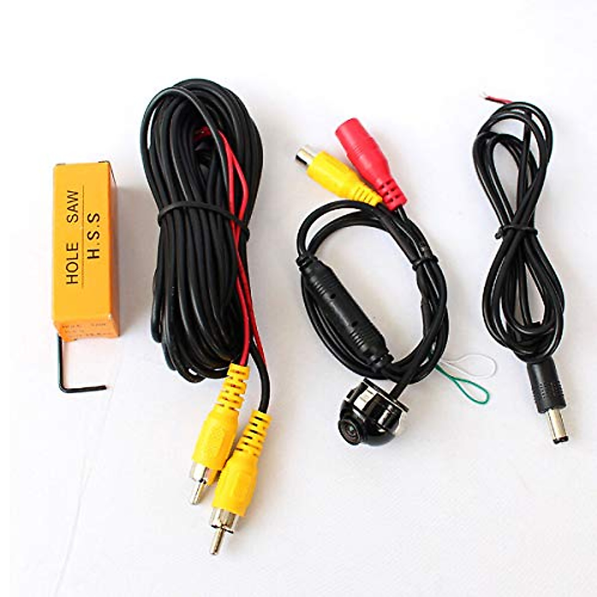 TIKSCIENCE Backup Camera Fit for Pickup Truck SUV Van RV DC 12-24V Cars Mini HD 360 Degree Rotatable Auto Multifunction Adjustable Camera, Black