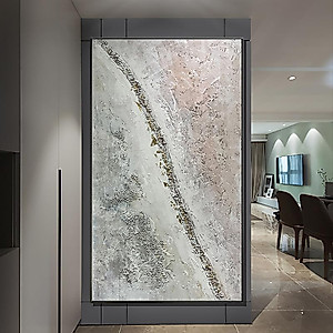 BAWHO Pure Handmade Abstract Oil Painting Modern Wall Art On Canvas Nordic Mural Living Room Background Picture,31inx47in,No Frame