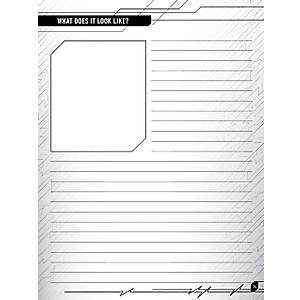 Renegade Game Studios Power Rangers Roleplaying Game Expanded Character Sheet Journal, Customize and Develop Characters