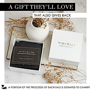 Minimale Collective Travel Jewelry Case | Small Jewelry Box | Genuine Leather Travel Jewelry Organizer for Necklaces, Earrings & Rings with Detachable Pouch for Watches & Bracelets (Black Saffiano)