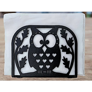 HeavenlyKraft Napkin Holder Dispenser kitchen decor Paper Napkin Holder Modern Napkin Holder tissue holder for dining table napkin holder kitchen napkin stand farmhouse table napkin holder (Owl)