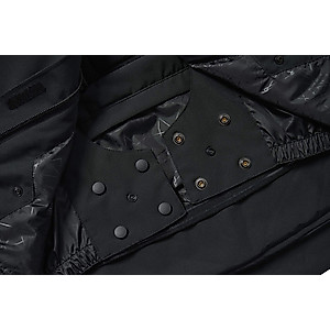 fit space Snow Ski Jacket for Men Windproof Waterproof Breathable Insulated Snowboard Coat(Charcoal,S)