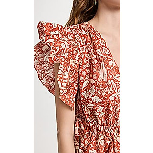 Ulla Johnson Women's Iyla Top, Orange Blossom, 6