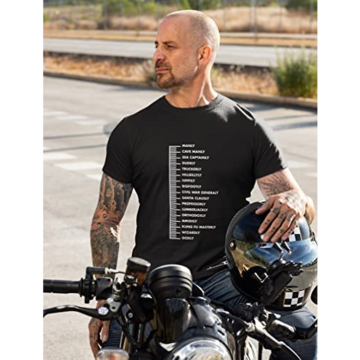 Funny Gifts for Beard Lovers Beard Scale Bearded Shirt Dad Beard Men T-Shirt X-Large Black