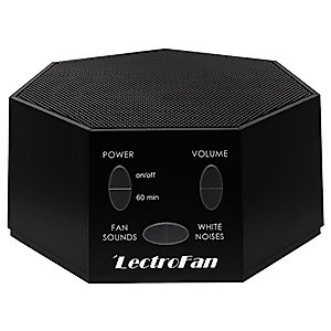 LectroFan High Fidelity White Noise Machine with 20 Unique Non-Looping Fan and White Noise Sounds and Sleep Timer