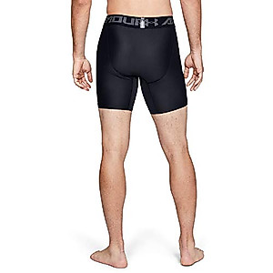 Under Armour Men's HeatGear Armour Mid Compression Shorts MD Black