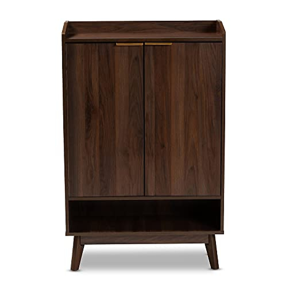 Baxton Studio Lena Shoe Storage Cabinet, Walnut (157-9536-Hit)