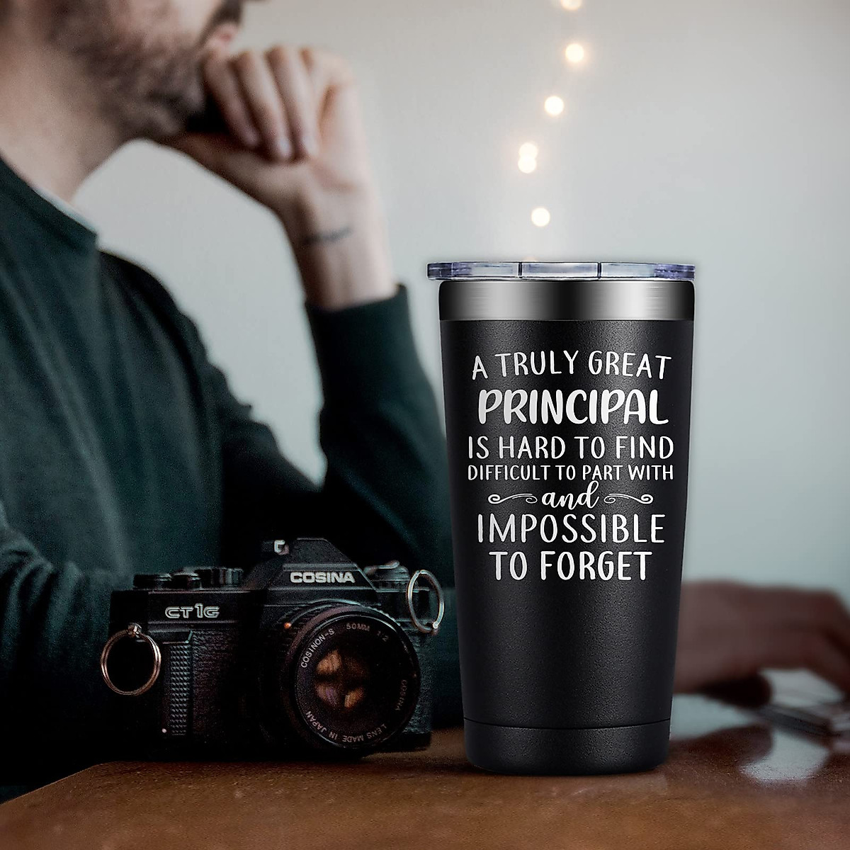 DOEARTE Principal Gifts - Principal Appreciation Gifts for Men - Principals Day, Teachers Appreciation Day, Christmas Gift for Principals - 20oz Tumbler