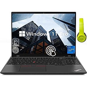 Lenovo ThinkPad T16 Business Laptop, 16 Inch WUXGA Touchscreen, Inter Core i7-1270 vPro, 32GB RAM, 1TB SSD, Windows 11 Pro, Backlit Keyboard, Fingerprint Reader, Thunderbolt 4, WiFi 6E, TDU, Black