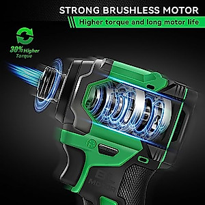DOWOX Impact Driver Kit, 2000 IN-LBS 21V Impact Drill Driver Set, 1/4'' Hex Chuck 0-3200 RPM Variable Speed, 2.0Ah Battery and 1H Fast Charger, 7Pcs Driver Bits Socket and Tool Case
