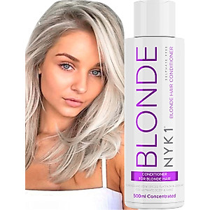 Purple Conditioner For Blonde Hair (500ml) SULFATE FREE Blue Conditioner Toner For Blonde Hair Bleached Hair Grey Hair Platinum Blonde Conditioner - Silver Conditioner Blonde Purple Hair Conditioner