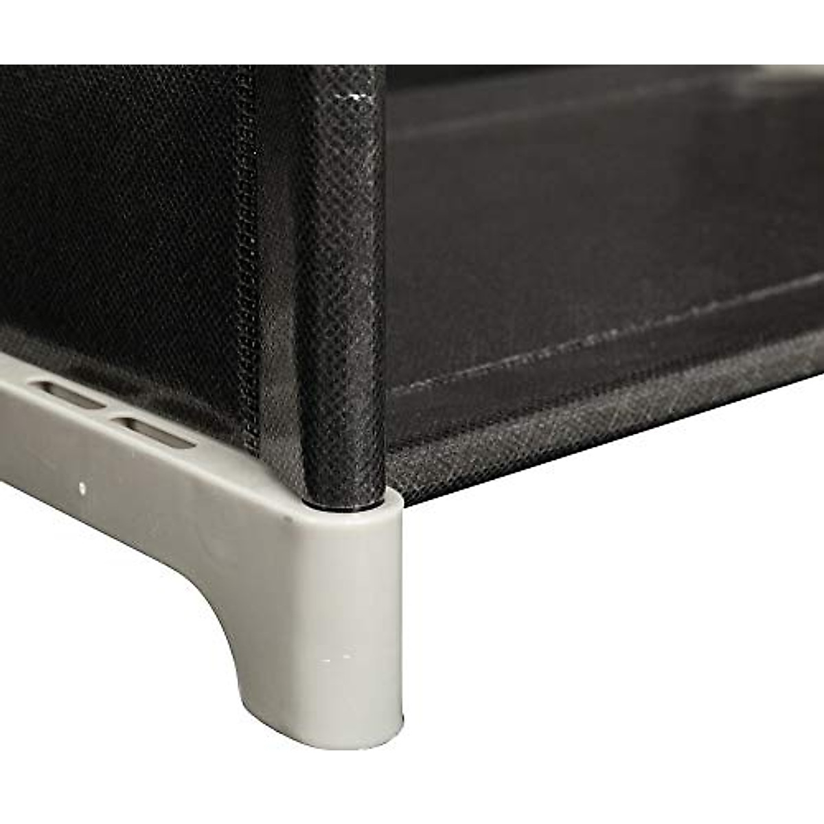 Realremhai Storage Shelf Black Assembled 3 Tiers 9 Compartments