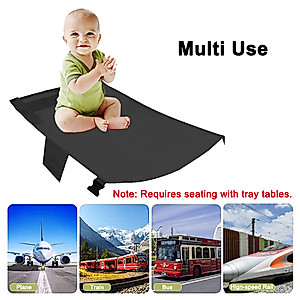 Airplane Footrest Seat Extender for Kids: GEMGO Toddler Airplane Travel Bed, Portable Foot Rest for Flights - Leg Rest for Baby to Lie Down on Plane Travel Accessories