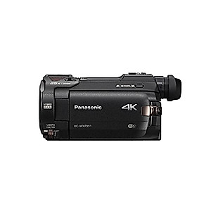 Panasonic 4K Cinema-Like Video Camera Camcorder HC-WXF991K, 20X Leica DICOMAR Lens, 1/2.3" BSI Sensor, 5-Axis Hybrid O.I.S, HDR Mode, EVF, WiFi, Multi Scene Video Recording (Black)