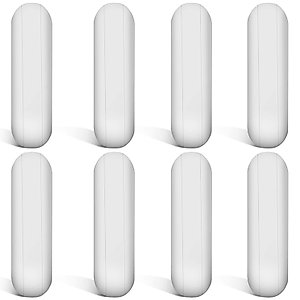 PTFE Magnetic Stirrer Mixer Stir Bar, White Color, Stir Rod Magnetic, Laboratory Bar, Stir Plate Bar, Stir Plate Magnet Stick (8 Pieces,30 mm/ 1.18 Inch)