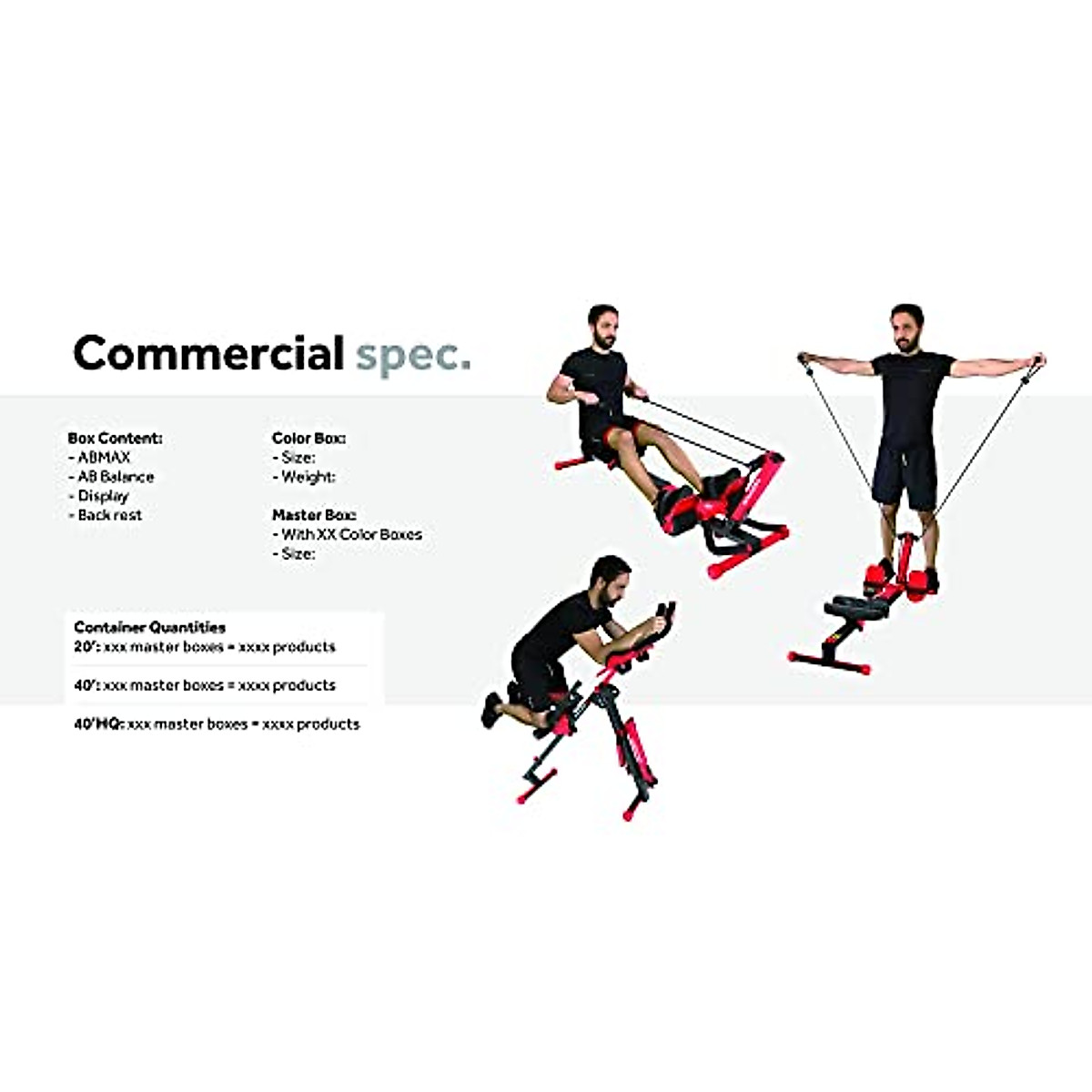 Yonxuleo 3-in-1 Foldable Rowing and Ab Machine with LCD Monitor for Full Body Workout, Burning Calories and Getting Healthier for Workout,Home, Gym