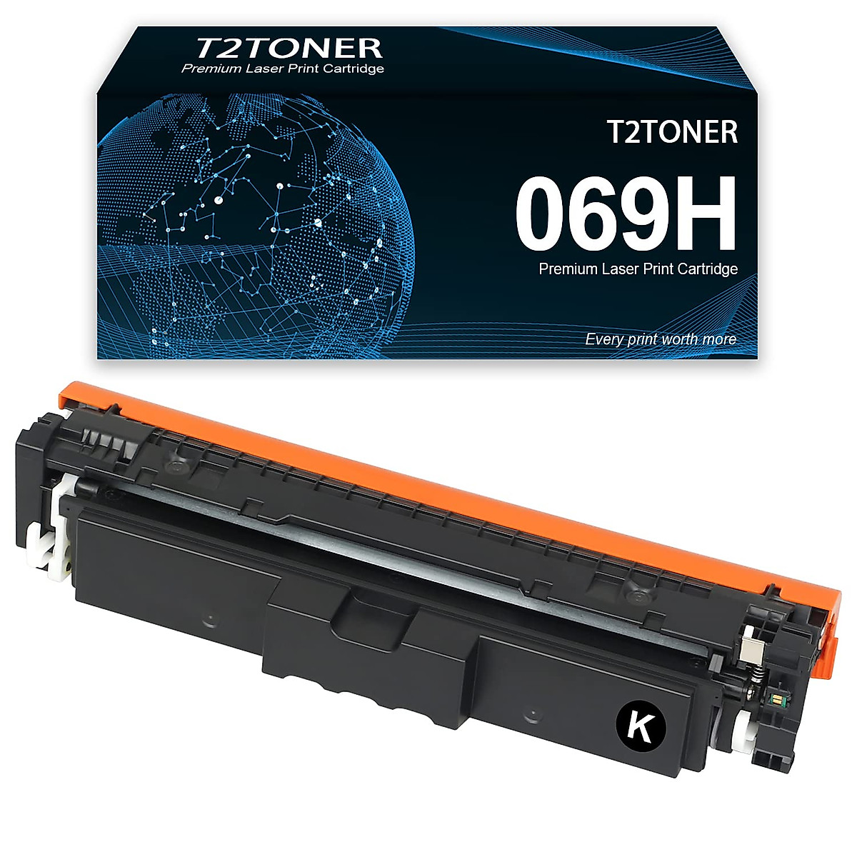 T2TONER 069H Toner Cartridge Remanufactured 069 High Yield Toner Cartridge Compatible for imageCLASS MF753Cdw MF751Cdw LBP674Cdw Printer (Black)