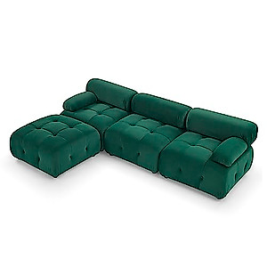 FANYE Green Velvet Button Tufted, 93"