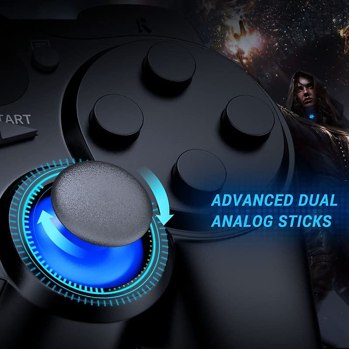 PC Game Controller Wireless USB, Steam Controller for PC, Wireless Controller PC, Gamepad for PC Windows/Laptop/Android/PS3, PC Gamepads Standard Controllers, PC Gaming Controller Wireless