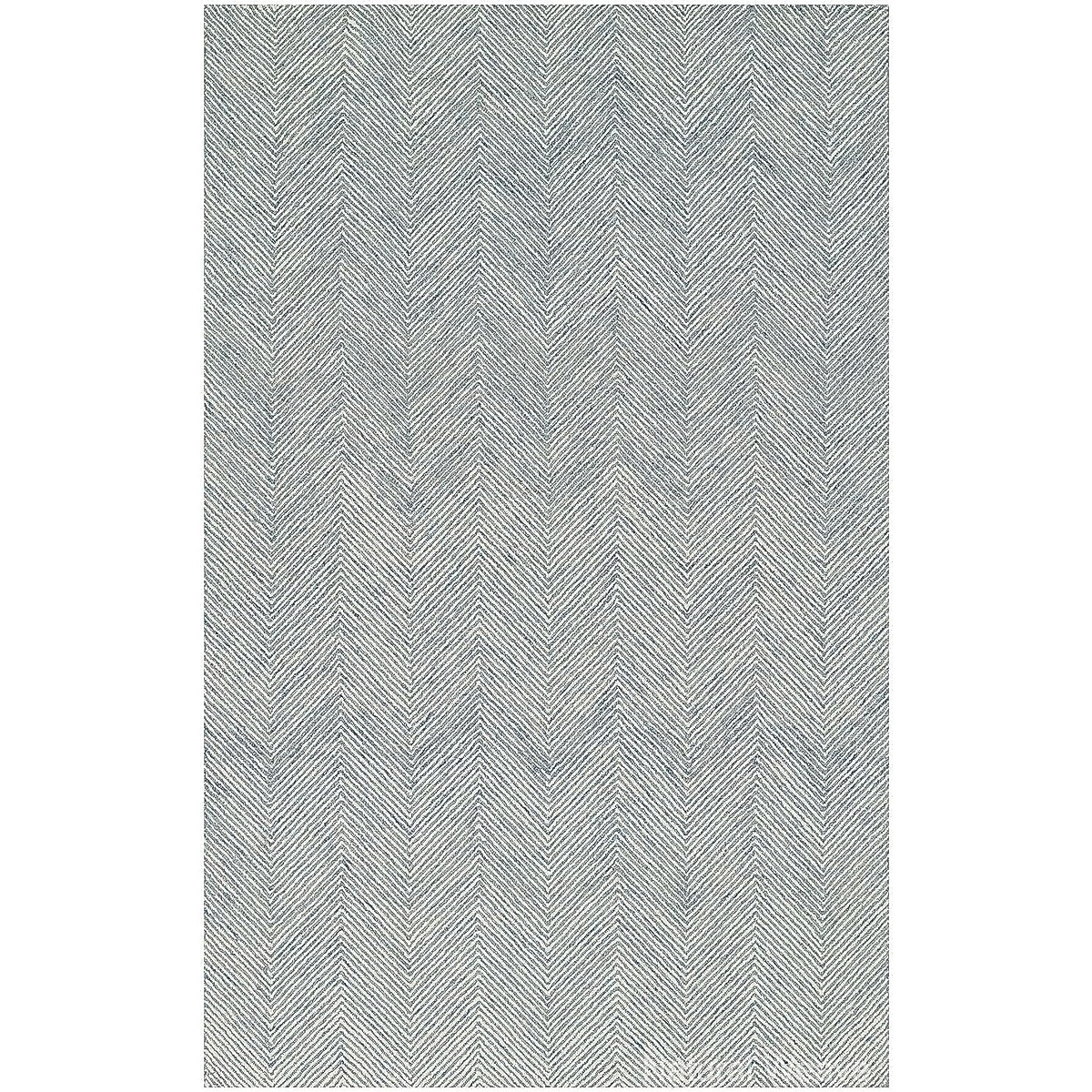 PB Rugs Hand Crafted Modern Rugs and Area Carpets Suitable for Living Room, Bedroom, Dining Room (Blue, 4 x 6 FT)