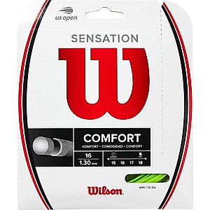 Wilson Sensation Neon 16 Tennis String - Set, Green