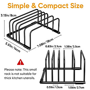 AKSONMN Metal Black Cutting Board Organizer Rack - Perfect Stand for Cutting Boards, Baking Sheets, Cookie Pans, and Bakeware - Ideal for Kitchen Cabinet & Countertop Storage