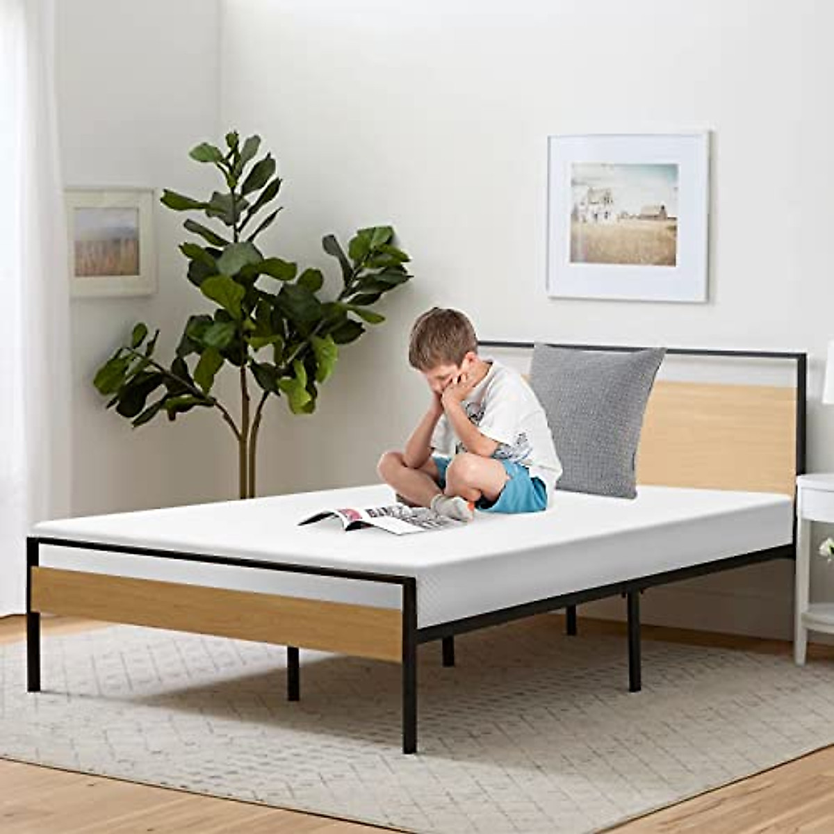 Full Size Mattress 6 Inch Gel Memory Foam Mattress in a Box, Fiberglass Free, Medium Firm Full Mattress for Cooler Sleep Supportive & Pressure Relief, CertiPUR-US Certified