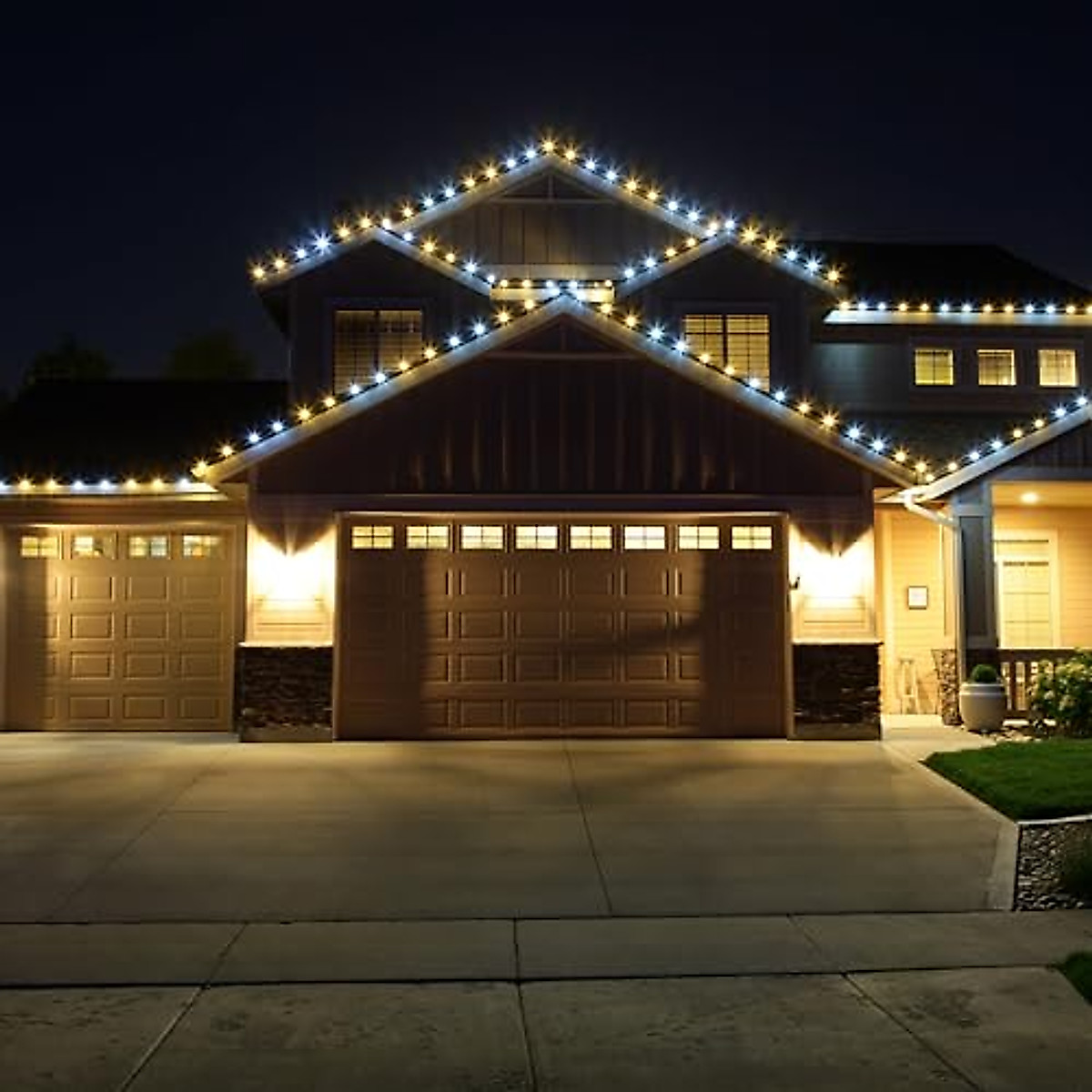 HLO Lighting Set of 25 Yellow C9 Christmas Lights | Faceted C9 LED Christmas Light Bulbs for Indoor & Outdoor Use | Durable C9 LED Lights | Replacement C9 Bulbs