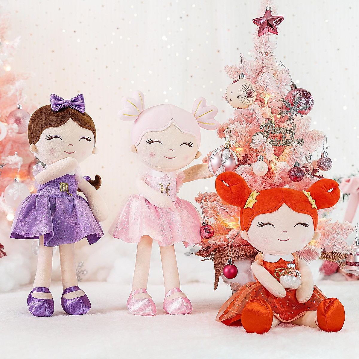 Arteeksdoll Baby Girl Gifts Plush Dolls Constellations Zodiac Doll Birthday Gift 17 inches Sagittari