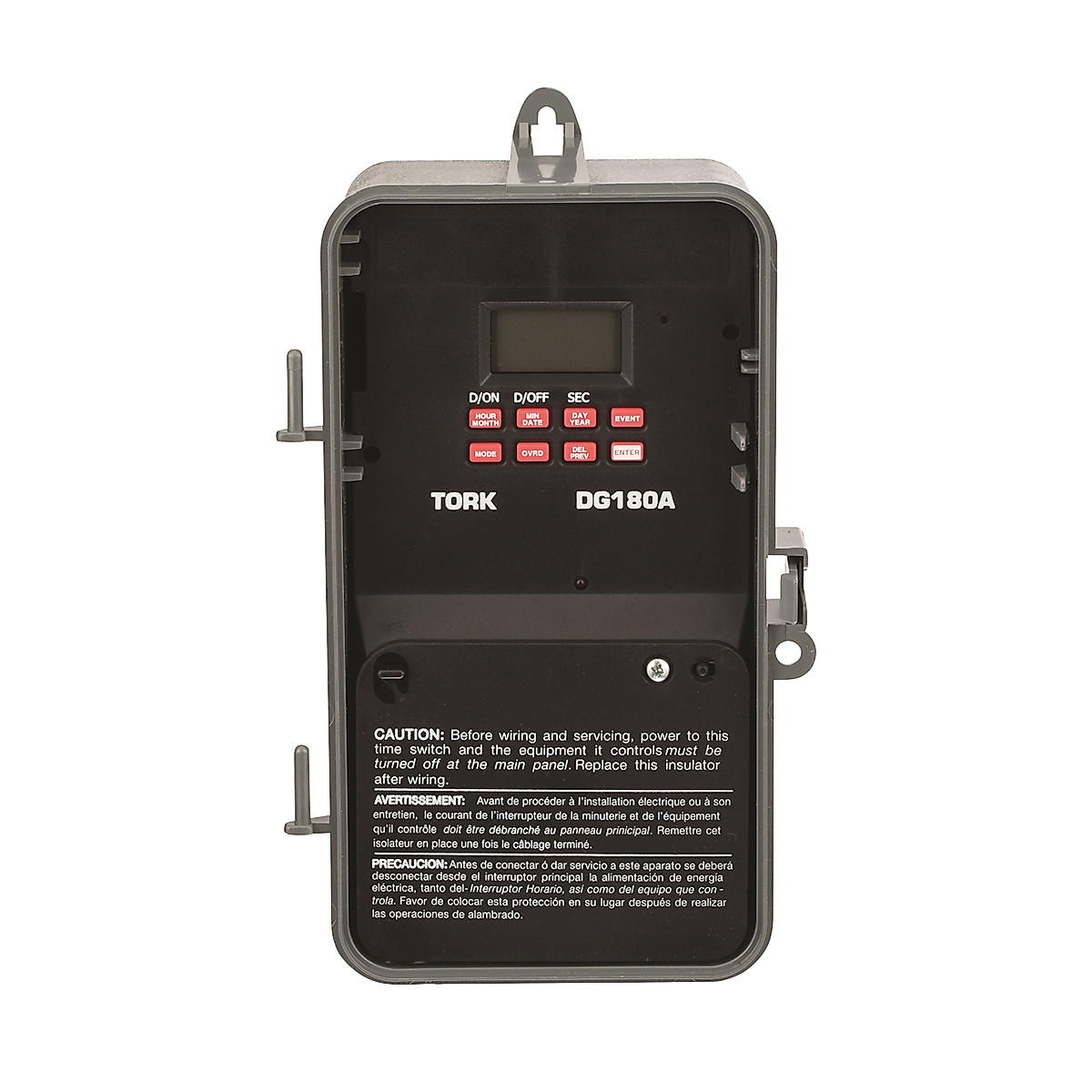 NSi DGS Series Signaling and Duty Cycle 24 Hour Time Switch with 1 Channel, 120-277 VAC 50/60 Hz Input Supply, DPDT Output Contact (DG180A)