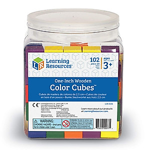 Learning Resources Wooden Color Cubes