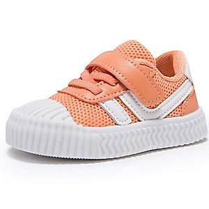 HLMBB Baby Shoes Sneakers for Infant Toddler Girls Boys Kids Babies 6 9 12 18 Size 5 5.5 6 Months Pre Walker (9-12 Months Toddler, 6.Orange, 9_Months)