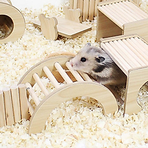 Ipetboom Hamster Toy Bridge Rat Ladders Hamster Ladder Hamster Toys Hamster Bridge Hamster Cage Ladder Chinchilla Climbing Toy Chinchilla Bridge Toy Chinchilla Training Ladder Hamster Stuff