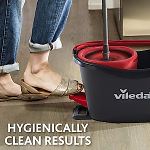 Vileda Turbo 2-in-1 Microfibre Mop Refill Head, 16.5 x 30 x 22 cm, Red