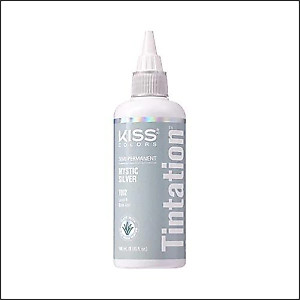 Kiss Tintation Semi-Permanent Hair Color Treatment 148 mL (5 US fl.oz) (Jet Black)