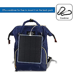 FellDen 12 Volt 6 Watt Solar Trickle Charger for 12V Batteries, Portable Power Solar Panel Battery Charger Maintainer with Lighter Plug/Alligator Clips/Battery Cables