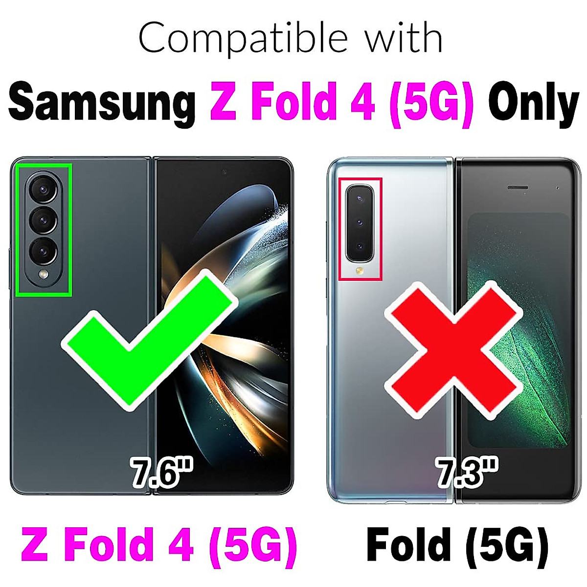 Asuwish Phone Case for Samsung Galaxy Z Fold 4 5G 2022 Cover with Credit Card Holder Slot and Slim Thin Rugged Hybrid Protective Leather Cell Accessories ZFold4 Z4 Fold4 4Z ZFold45G Women Men Blue