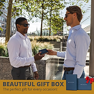 GARZINI Magic Wallet with Pull-Tab, Minimalist Wallet with RFID card holder, Leather Wallet for 12 cards, Camel Brown