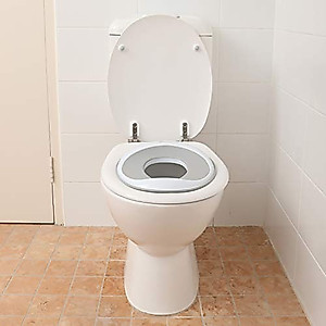 Dreambaby EZY-Toilet Trainer Seat Potty Topper - Contoured Shape & Non-Slip Base - Model L6001 14.5x11x1.75 Inch (Pack of 1) Gray